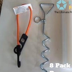 12 pack Stakes and Bungee – Easydome Pool Covers LLC